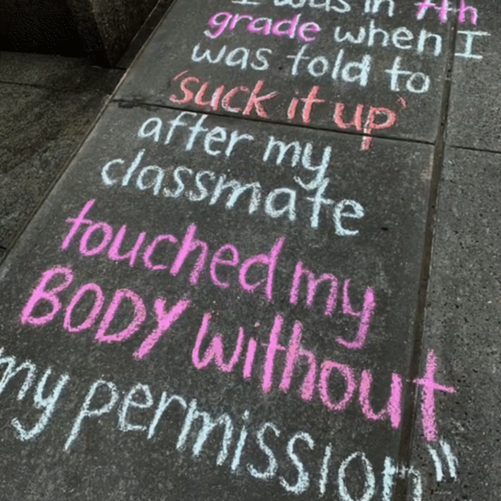 CHALK BACK IS WORKING TO STOP CATCALLING ONE PAVEMENT AT A TIME - Mission